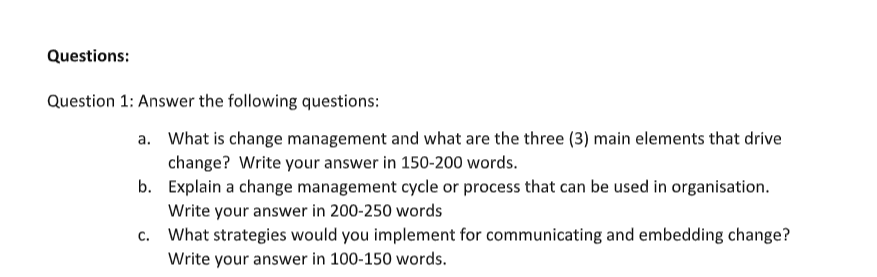 BSBINN601- Lead and Manage Organisational Change Assignment Answers