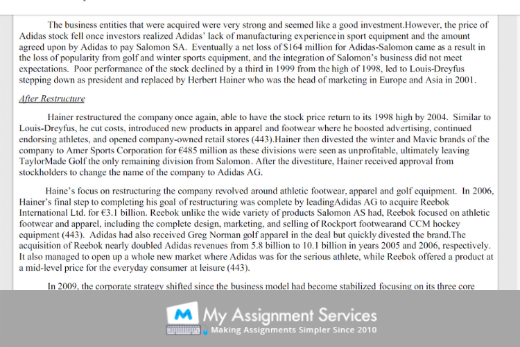 Adidas Case Study Help | SWOT Analysis of Adidas by Top Professionals